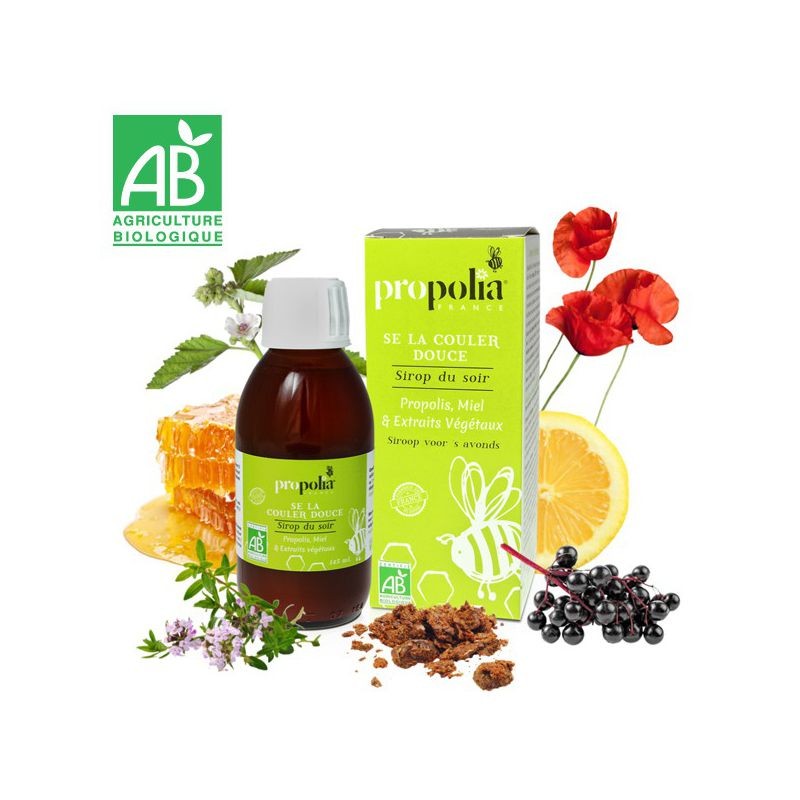 Sirop du Soir BIO au Miel et à la Propolis - Propolia
